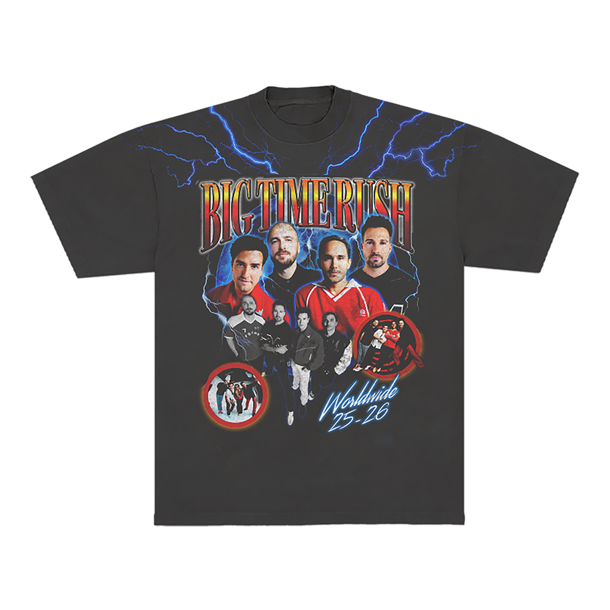 BTR In Real Life Worldwide Lightning Tee – Big Time Rush UK