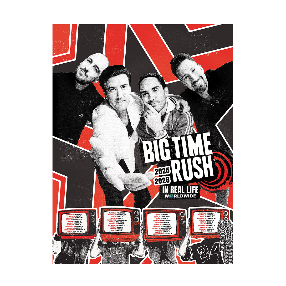BTR IRL Worldwide Tour Poster – Big Time Rush UK